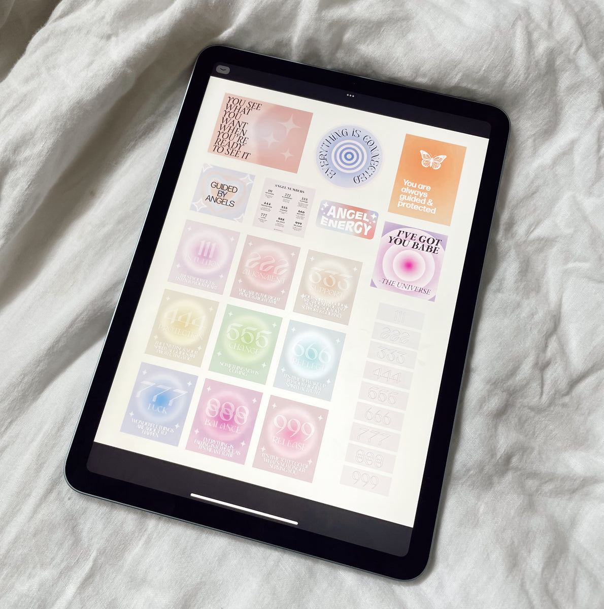 Angel Number Digital Stickers – THE MANTRA CO.