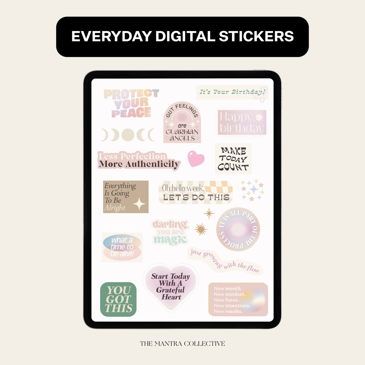 Everyday Digital Stickers – THE MANTRA CO.