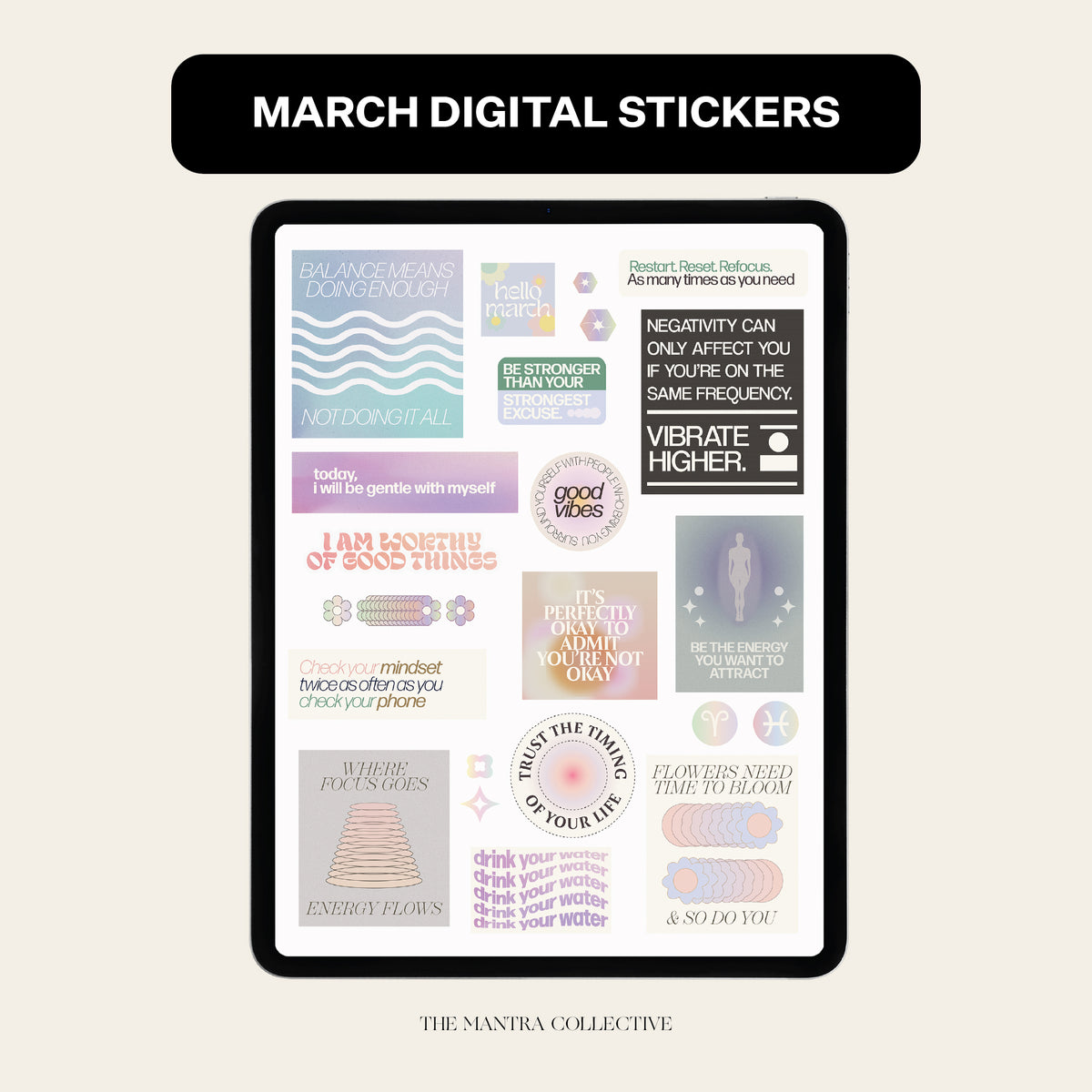 March Digital Stickers – THE MANTRA CO.